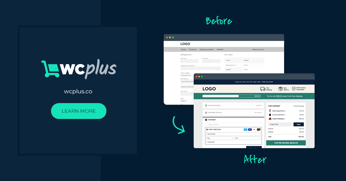 Customize Woocommerce Checkout Page With Wc Plus Plugin
